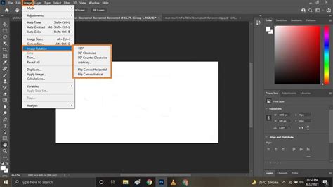 Rotate Pictures In Photoshop Easily
