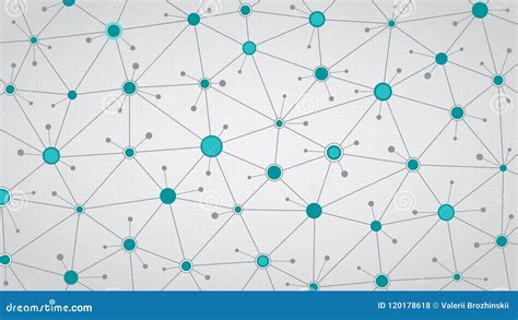 Network Color Communication Background Illustration Of An Abstract Social Network Flat Design