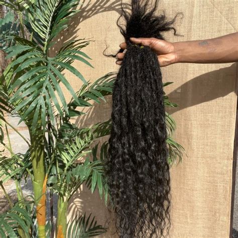 Wavy Curly Boho Lisa Bonet Human Hair Loc Extensions Etsy