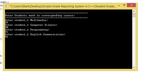 simple grade reporting system in c free source code sourcecodester