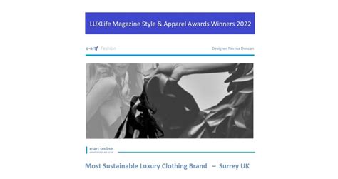 Luxlife Magazine Style And Apparel Awards Winners 2022 Live Jan 2023