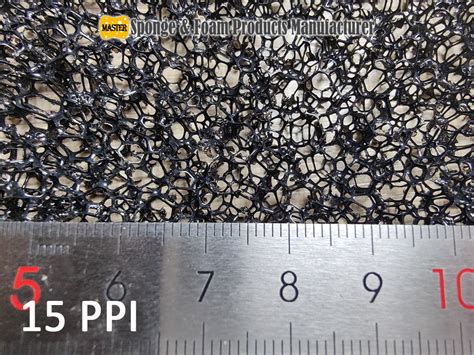 Open Cell Pu Reticulated Filter Foam 10 Ppi 60 Ppi Master Sponge