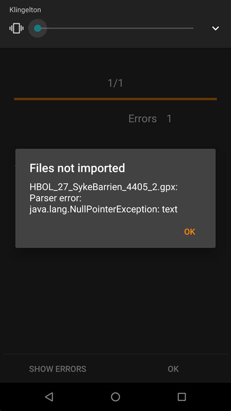 Null Pointer Exception When Importing Gpx File Issue OpenTracksApp OpenTracks GitHub