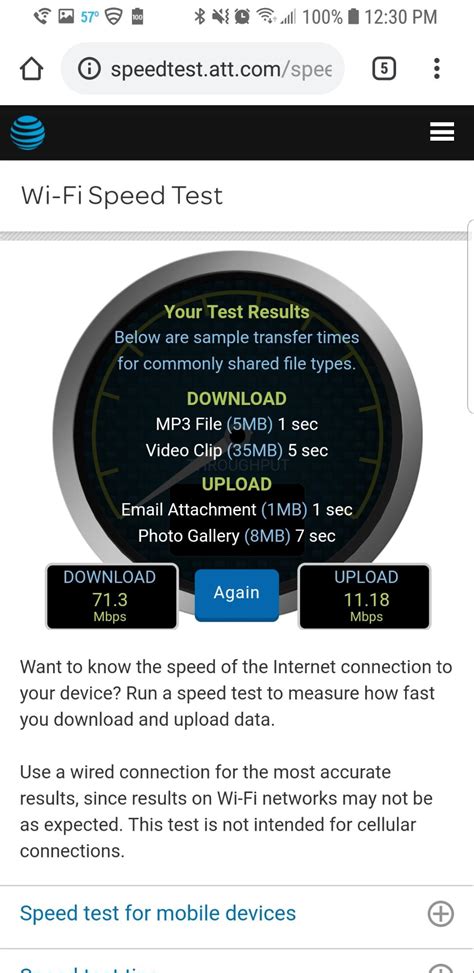 atandt speed test review