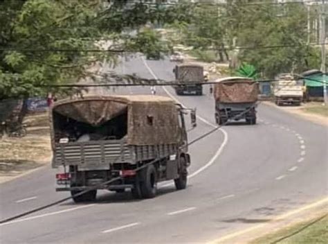 ကျိုက်ထိုတွင် ကရင်ပြည်နယ်ဘက်သို့ အင်အားဖြည့်လာသည့် စစ်ကောင်စီယာဉ်တန်း တိုက်ခိုက်ခံရပြီး စစ်ကောင