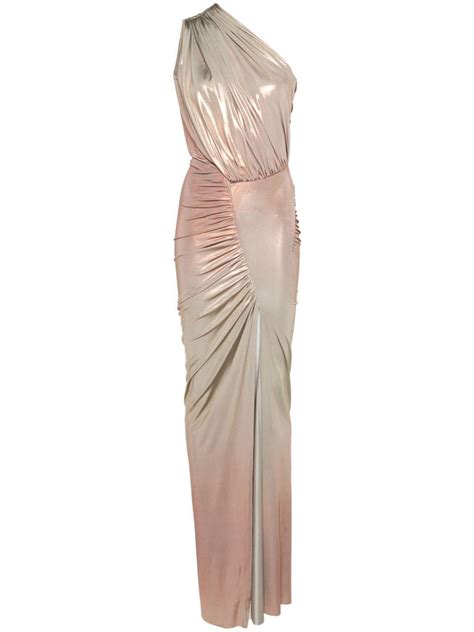 Rick Owens Hera One Shoulder Maxi Dress In Natural Lyst