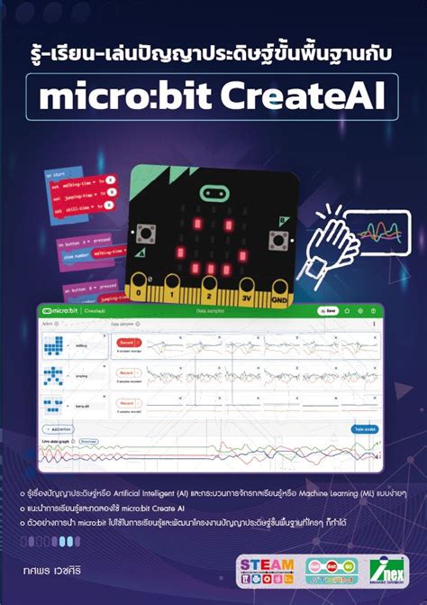 Inex รู้ เรียน เล่น ปัญญาประดิษฐ์ขั้นพื้นฐานกับ Micro Bit Createai หนังสือที่จะมีให้กับทุกท่าน