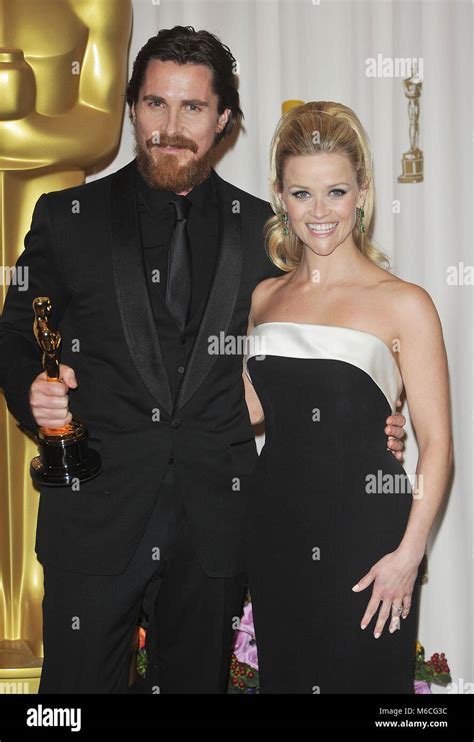 Christian Bale Oscar Reese Witherspoon At The 83th Academy Awards At