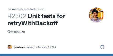 Unit Tests For Retrywithbackoff · Issue 2302 · Microsoftvscode Tools For Ai · Github