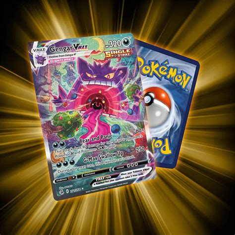 Gengar Vmax Alt Art Pokemon Card Collectible Display Proxymons