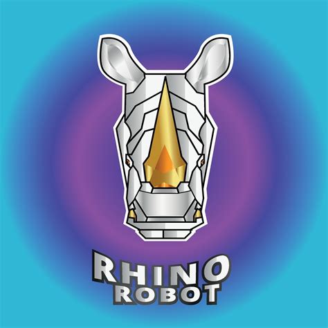 Rhino Robot Futuristic Illustration 38558135 Vector Art At Vecteezy