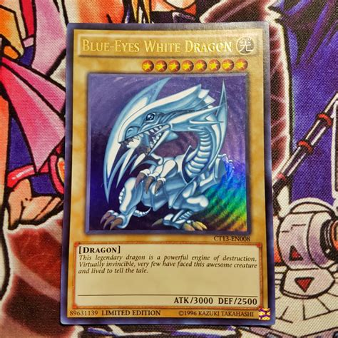 Thẻ bài Yugioh chính hãng Blue eyes White Dragon CT13 Ultra Rare