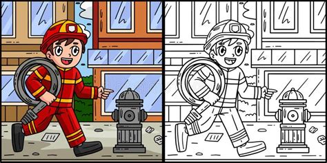 Fire Hydrant Coloring Stock Illustrations 157 Fire Hydrant Coloring