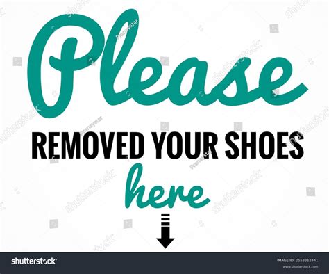 Please Remove Your Sandals Over 12 Royalty Free Licensable Stock