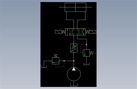 双向进给回路1 Autocad 2000 模型图纸免费下载 懒石网