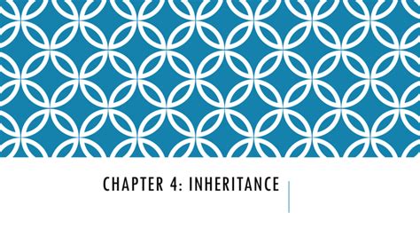 Chap 4 Inheritance