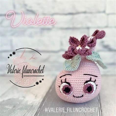 Supplement To Lumi Violet Crochet Flowers Les Lumis Crochet Pattern