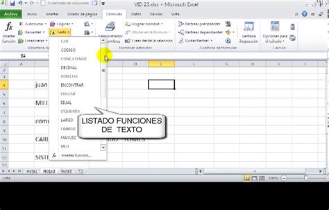 Funciones De Texto En Excel Youtube Riset