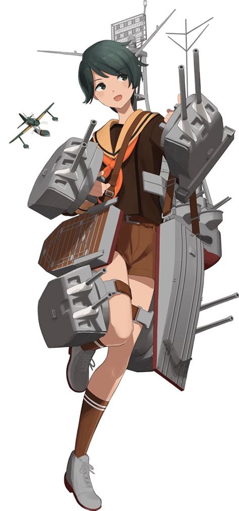 Safebooru 1girl Adapted Turret Aircraft Airplane Black Eyes Black