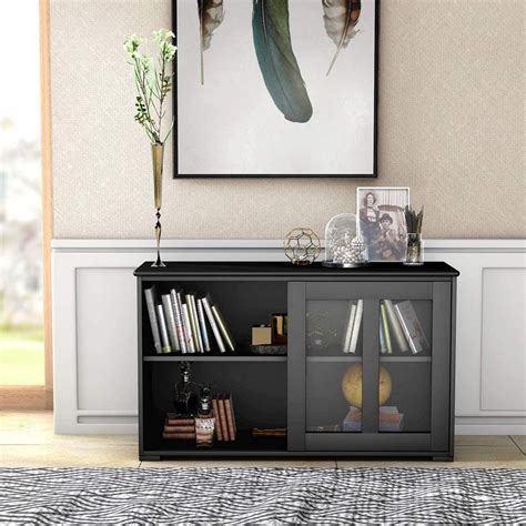 Costway Kommode Sideboard Mit Schiebetüren Otto