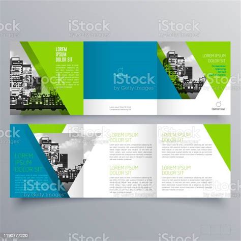 브로셔 디자인 브로셔 템플릿 크리에이티브 트라이 폴드 트렌드 브로셔 개념에 대한 스톡 벡터 아트 및 기타 이미지 개념