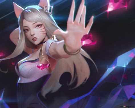 K Da Popstar Ahri League Of Legends Lol K Wallpaper Download