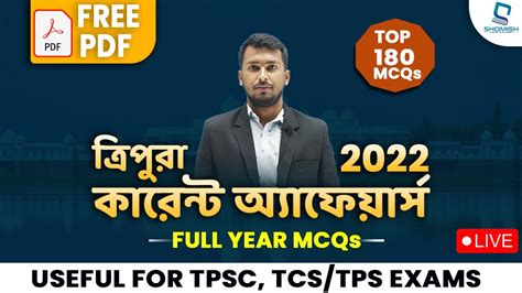 Full Year Tripura Current Affairs 2022 Tpsc Tcstps Static