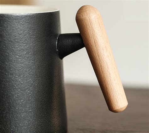 Mug With Wood Handletea Cuptea Mugwooden Handle Mugcoffee Etsy