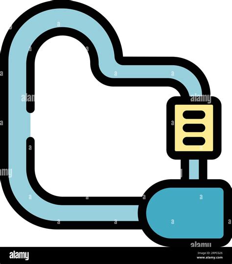Transport Lock Icon Outline Vector Bike Safety Sport Security Color