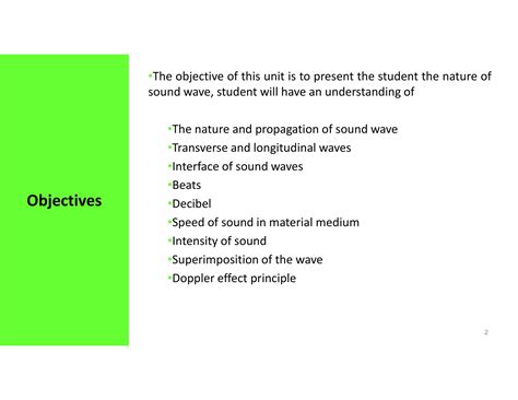 Basic Physics Nature Of Sound Doppler Effect Ppt
