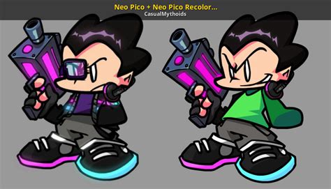 Neo Pico Neo Pico Recolor Recreation [friday Night Funkin] [works In Progress]