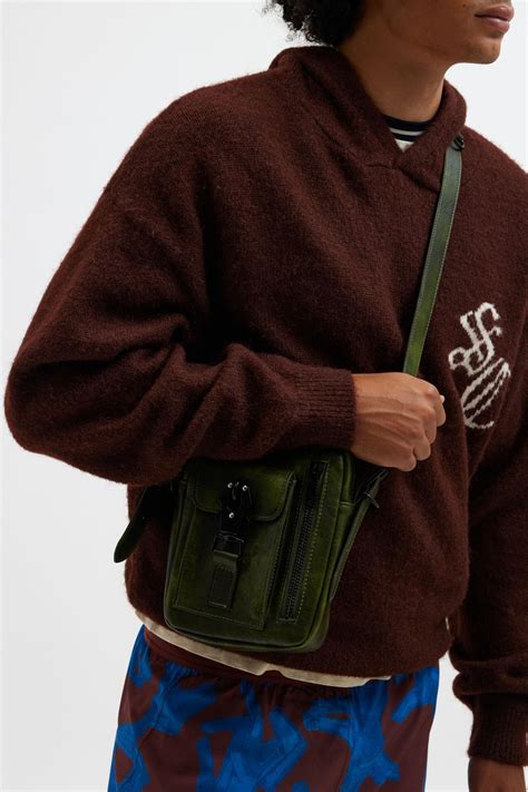Washed Faux Leather Crossbody Bag Urban Outfitters Japan Clothing