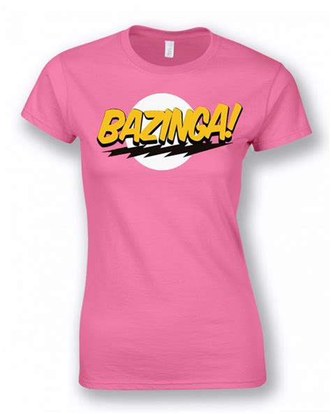 Womens Big Bang Theory Bazinga T Shirt Reverb Clothing