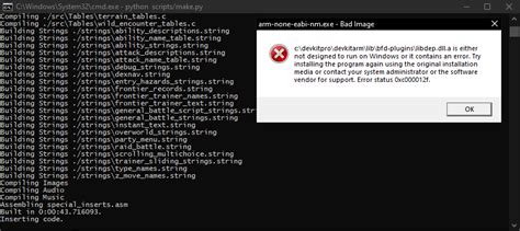 Strange Error Related To Arm None Eabi Nmexe · Issue 85 · Skeli789