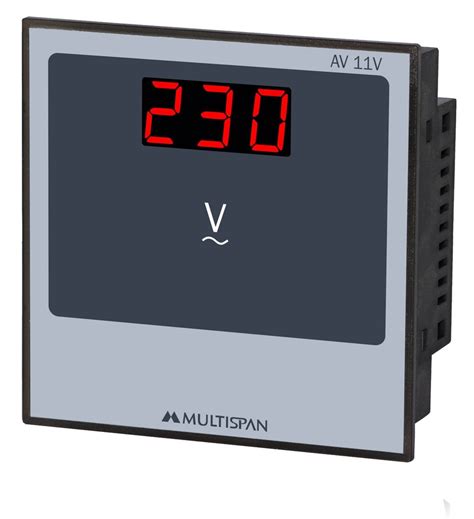 Multispan Single Av 11v Ac Digital Volt Meter Dimension 72 X 72 X 60