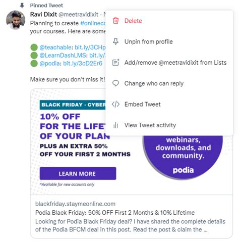How To Pin Any Tweet On Twitter Someone Elses Tweet Also