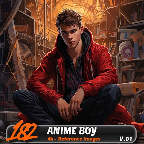Artstation Anime Boy Vol 01 4k Reference Image
