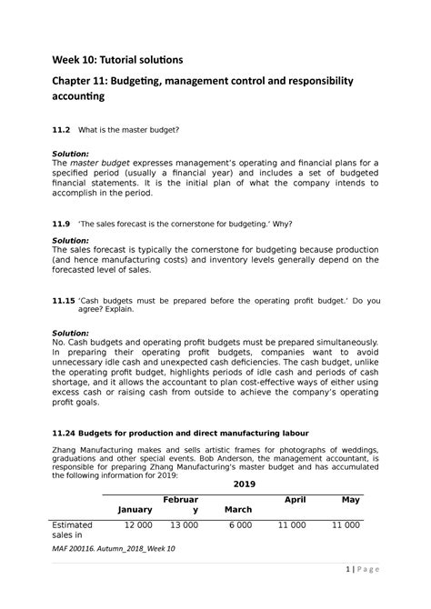 Week 10 Tutorial Discussion Questions Week 10 Tutorial Solutions