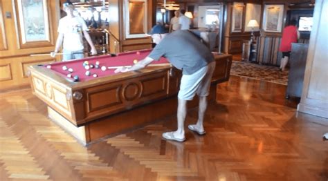 Self Leveling Pool Table On A Cruise Ship [frickin Interesting] R
