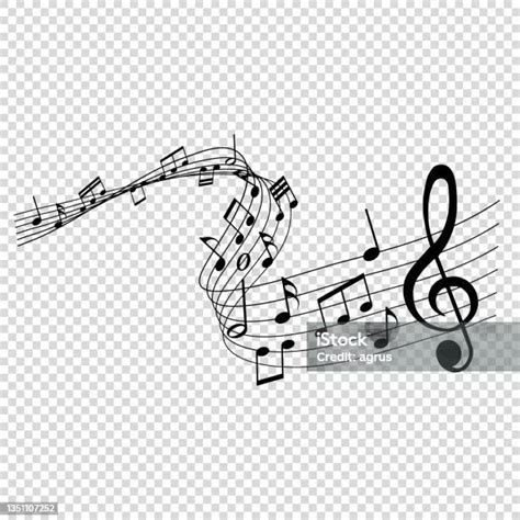 Vector Design Element Sheet Music Musical Notes Melody向量圖形及更多音符圖片 Istock