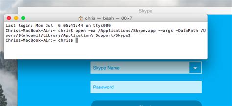how to sign into two or more skype accounts at once