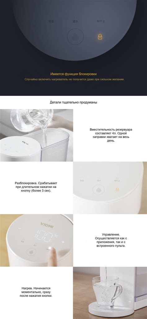 Умный термопот Viomi Smart Instant Hot Water Dispenser 4L - YM-R4001A ...