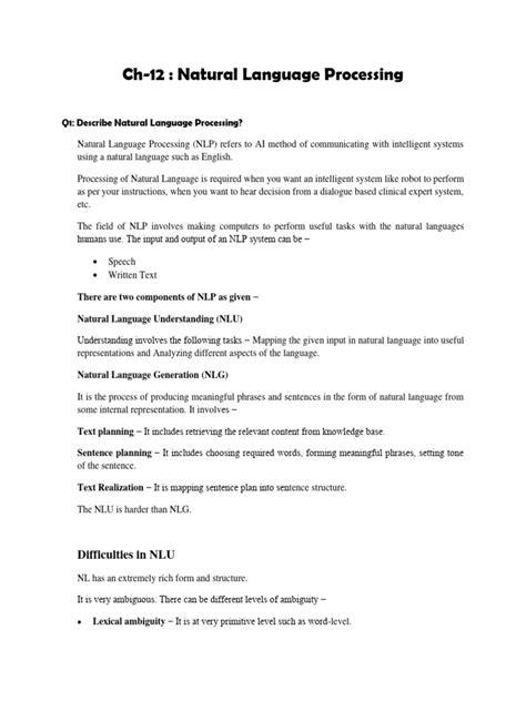 ai ch 12 natural language processing pdf parsing word