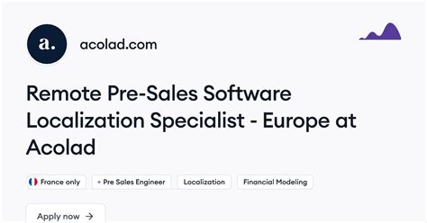Himalayas On Linkedin Remote Pre Sales Software Localization Specialist Europe Job At Acolad