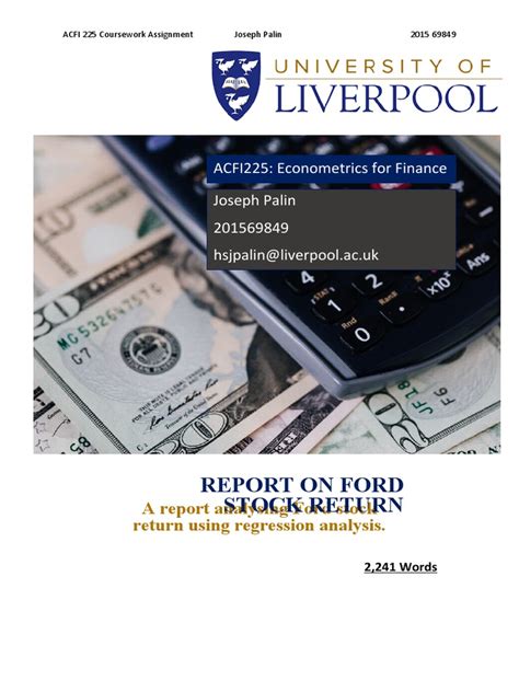 Cw Report Pdf Multicollinearity Errors And Residuals