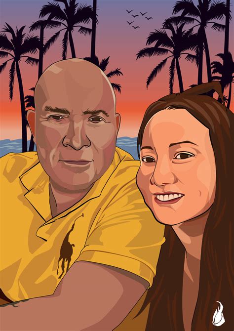 Illustrator Portrait Practice Behance