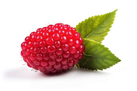 Premium Ai Image Single Raspberry Isolated White Background Premium Ai Image Single Raspberry Isolated White Background
