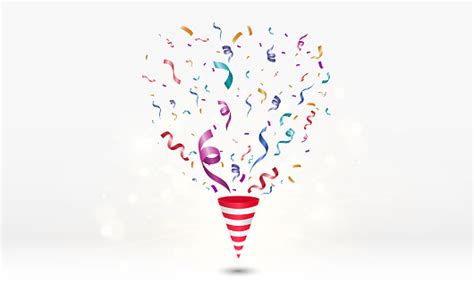 투명한 배경에 다채로운 작은 색종이와 리본이 많이 있습니다 축제 행사 및 파티 다색 배경 투명한 배경에 고립 된 다채로운 밝은 색종이 3차원 형태에 대한 스톡 벡터 아트 및