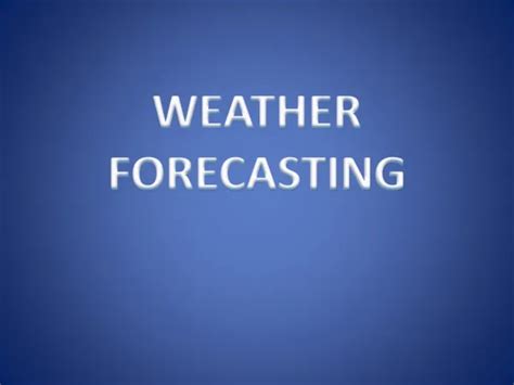 PPT Space Weather Forecasting PowerPoint Presentation Free Download ID