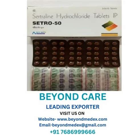 Setro 50 Mg At Rs 100 Stripe Sertraline Tablets In Nagpur Id 2850456650612
